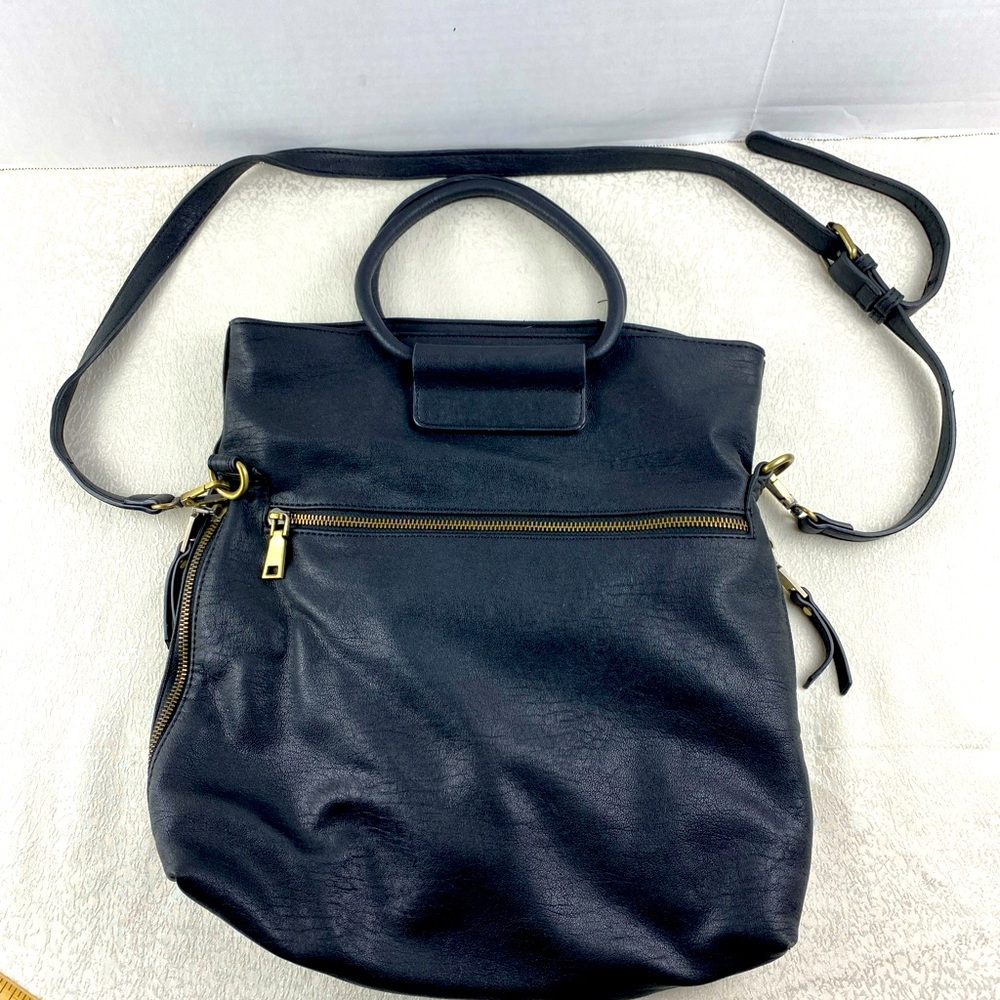 Sasha & Sofi Hobo Crossbody Bag Black Vegan Leather A… - Gem